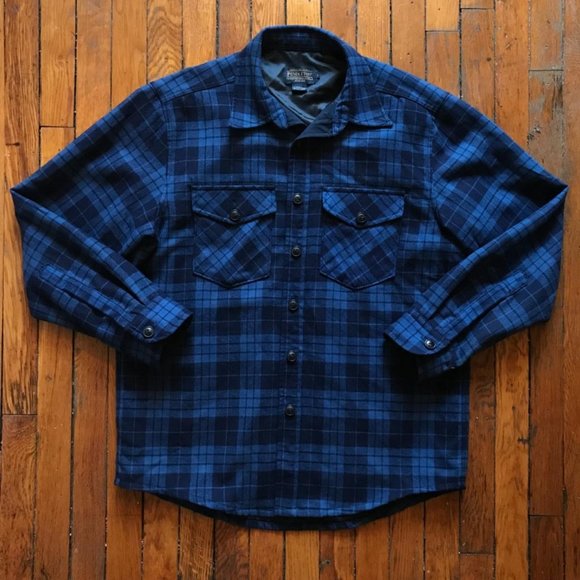 Pendleton | Jackets & Coats | Vintage Y2k Pendleton Wool Men Blue Black ...